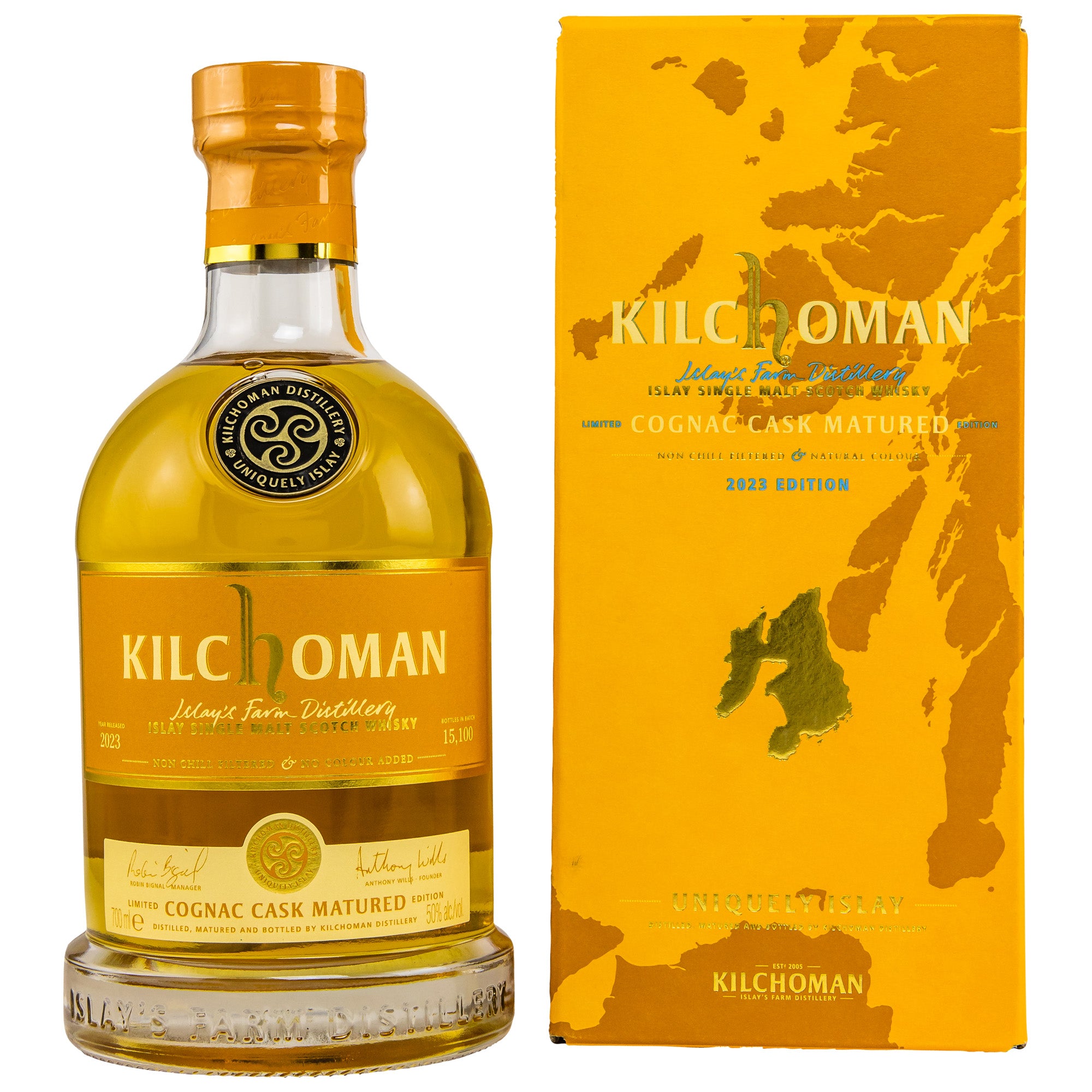 Kilchoman Cognac Cask Matured 2023 Limited Edition 50% Vol. – Premium-Malts