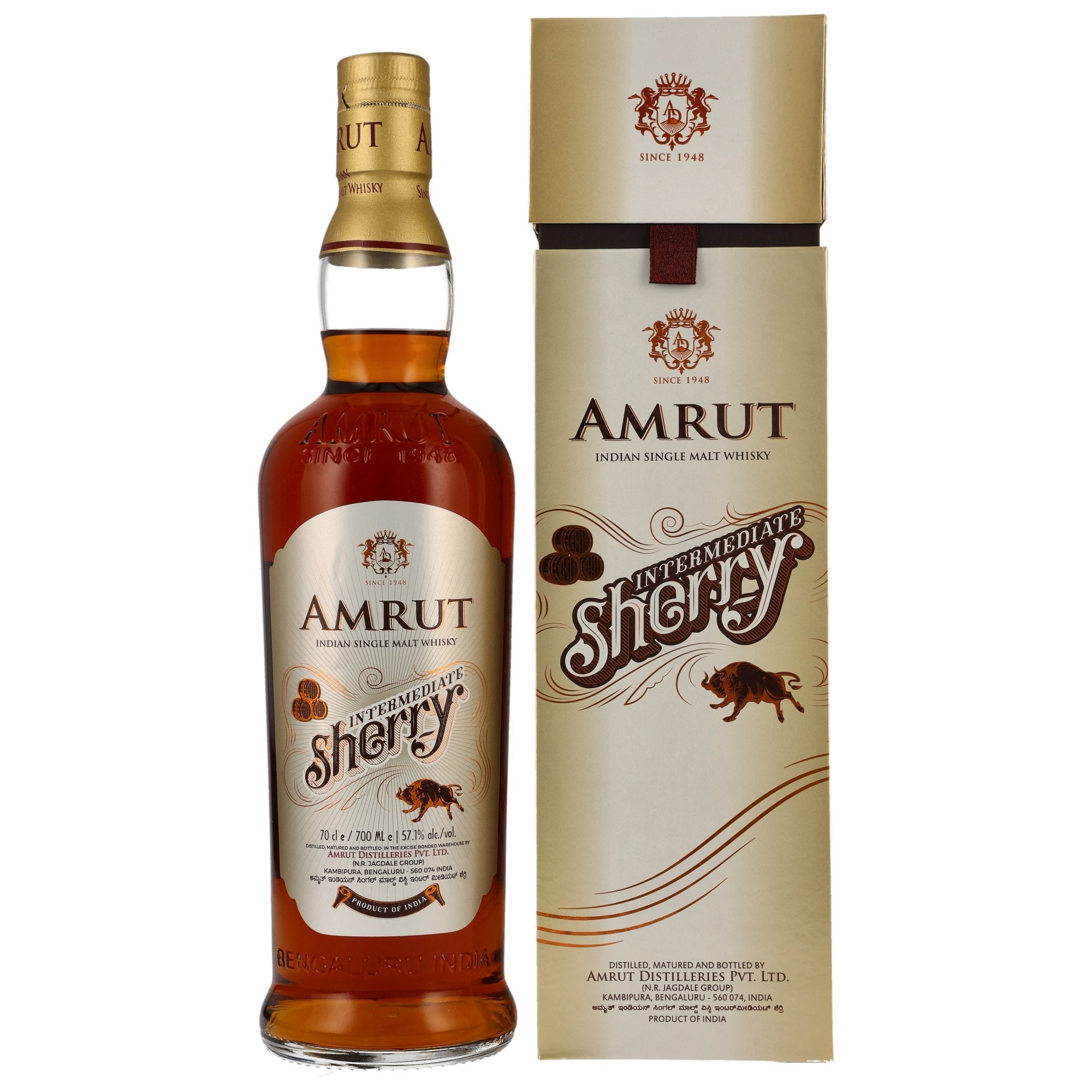 Amrut Intermediate Sherry Indian Single Malt Whisky 57,1% Vol ...